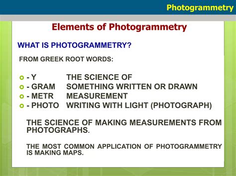 Photogrammetry Part 1 Ppt