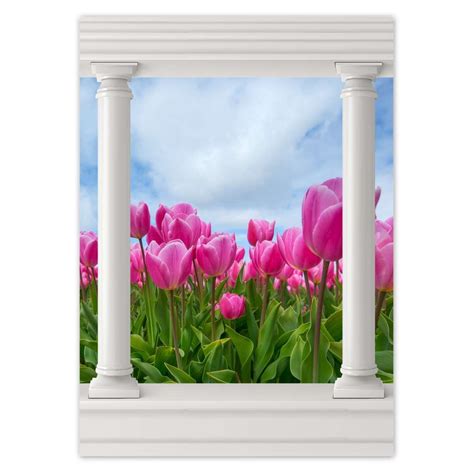 Naklejka ścienna 50x70 Tulipany Kwiaty Kwiatki ZeSmakiem Sklep
