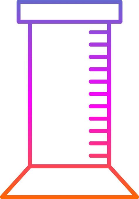 Graduated Cylinder Line Gradient Icon 39162730 Vector Art At Vecteezy
