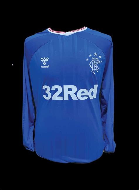 Paul Gazza Gascoigne Signed Rangers Shirt All Star Signings
