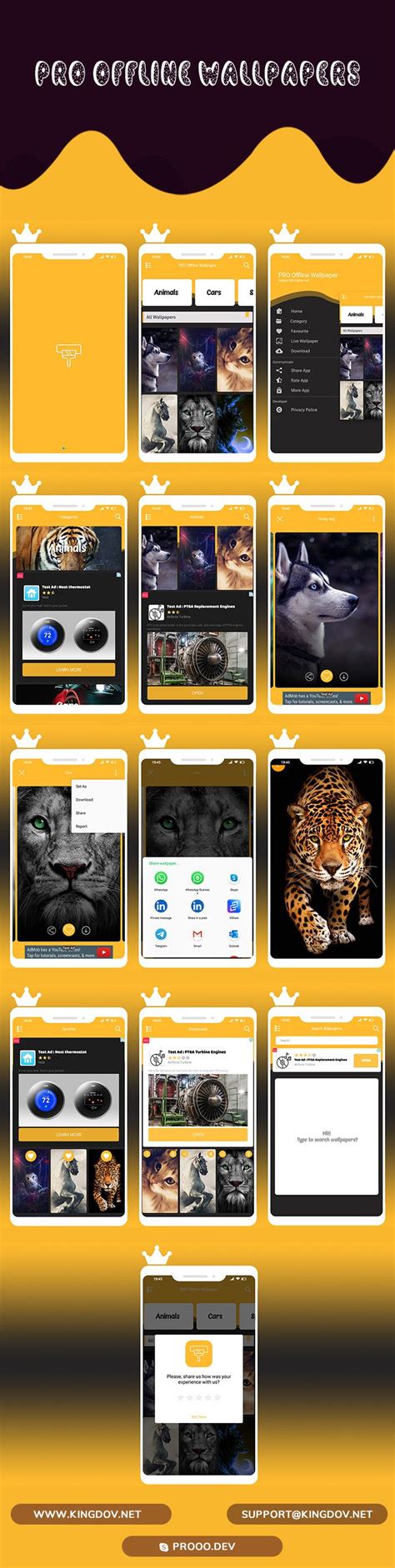 4k PRO Offline Wallpaper 2022 AdMob Native Ads Code Market