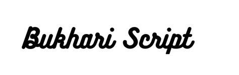 Bukhari Script Font Dafont Style