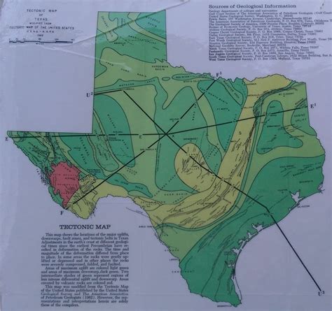 Tectonic Map Of Texas Texas Map Old And New Maps Blue Prints Map Cards