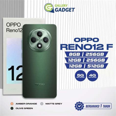 Jual Oppo Reno12 F 4g 5g 8256gb 12256gb 12512gb Reno 12f Garansi