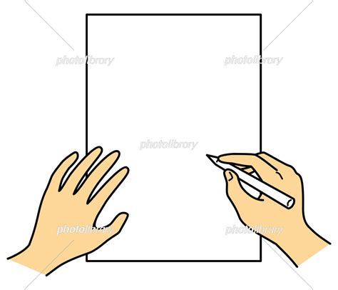 手 字を書く 絵を描く イラスト素材 7208329 フォトライブラリー Photolibrary