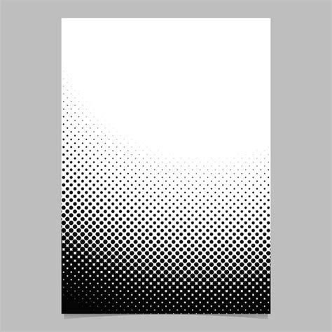 Free Vector Simple Abstract Halftone Dot Pattern Brochure Design