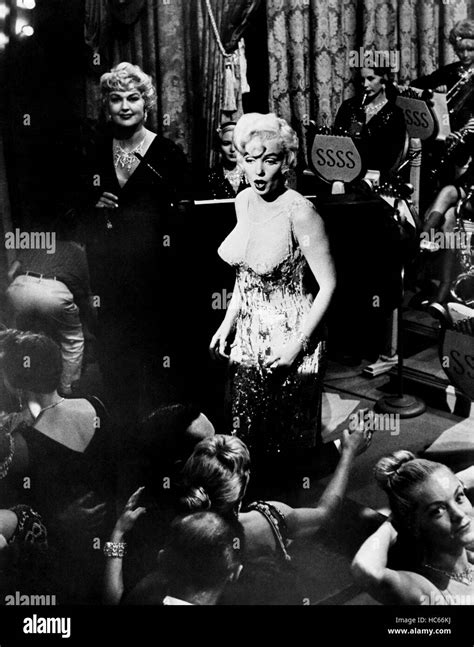 Some Like It Hot From Left Joan Shawlee Marilyn Monroe 1959 Stock