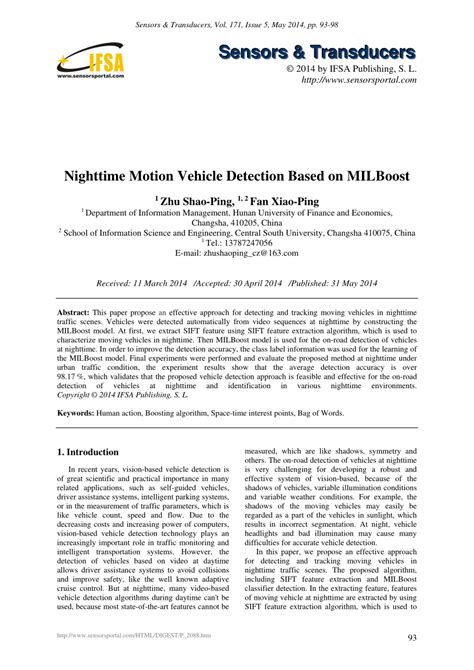Pdf Nighttime Motion Vehicle Detection Based On Milboost