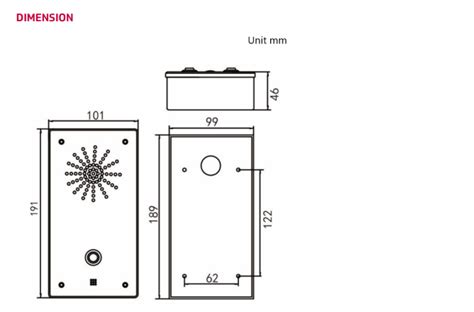 Poe Wall Mount Intercom Terminal Manufacturer And Supplier In India Norden India