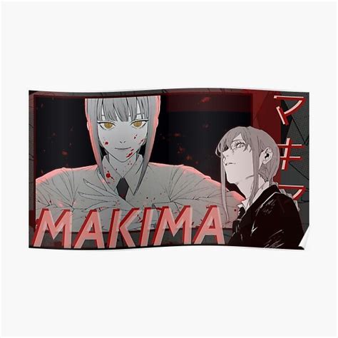 Chainsaw Man Makima Poster For Sale By Yukisuba Redbubble