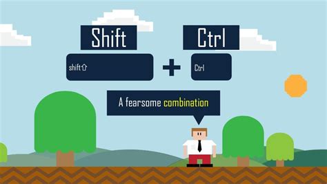 shift ctrl hold down shift when