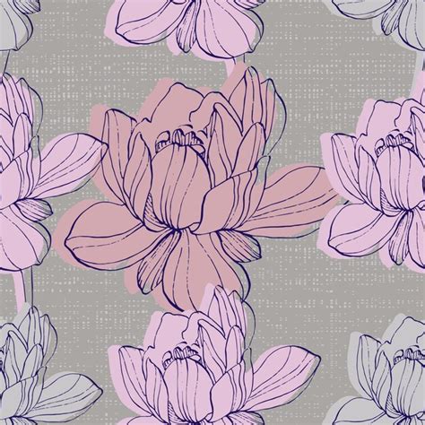 Premium Vector Lily Seamless Pattern