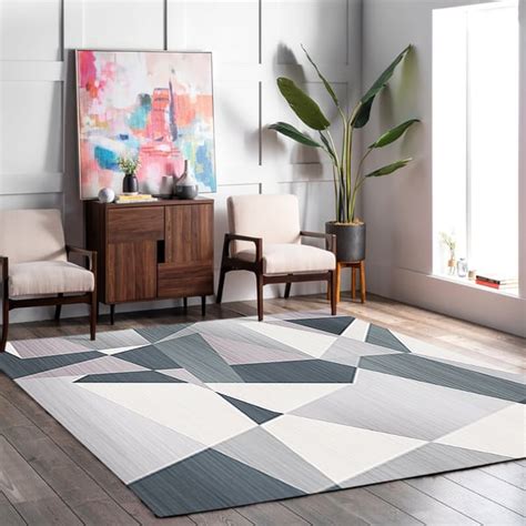 1800mm × 2700mm Modern Abstract Gradient Geometric Multi Coloured