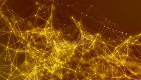 Illustration Of Abstract Network Connection Structure Stock Illustration Illustration Of Light