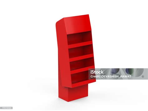 사용자 정의 포스터 접기 팝업 바닥 골판지 디스플레이 절연 흰색 배경에 모형 템플릿을 위한 스탠드 3d 그림 0명에 대한 스톡