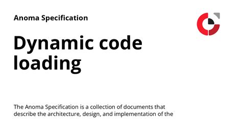 Dynamic Code Loading Anoma Specification