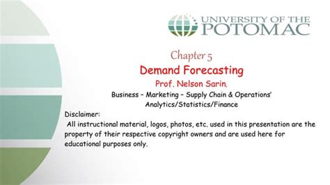 Chapter Five Demand Forecastingpptx