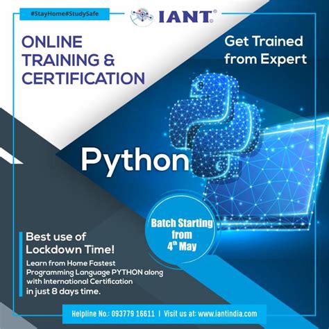 Learn Online Python From Expert Training Certification Iant