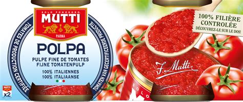 Polpa | Fijngesneden tomaten |Mutti Netherlands
