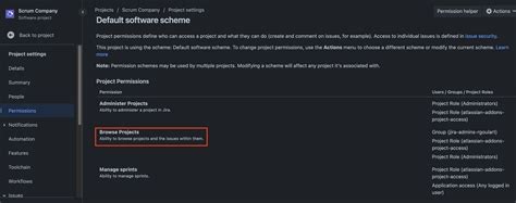 how to allow user s to access only specific proje atlassian community