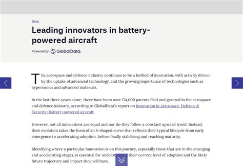 Leading Innovators In Battery Powered Aircraft Airport Industry