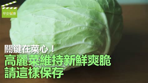關鍵在菜心！ 高麗菜維持新鮮爽脆，請這樣保存【早安健康】 Youtube