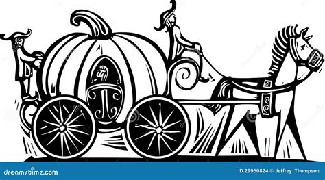 Cinderellas Carriage Stock Vector Illustration Of Prince