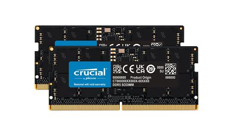Crucial Ddr5 Kit 32 Gb 2 X 16 Gb So Dimm 262 Pin Pc5 38400 Unbuffered