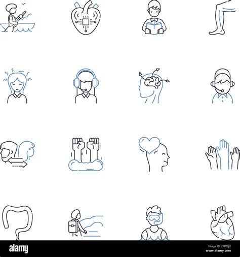Scientific Research Line Icons Collection Investigation