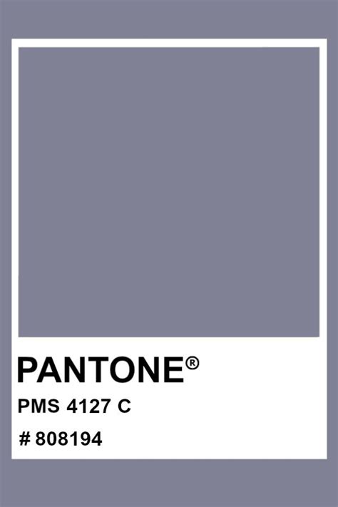 PANTONE 4127 C #pantone #color #PMS #hex | Pantone colour palettes ...
