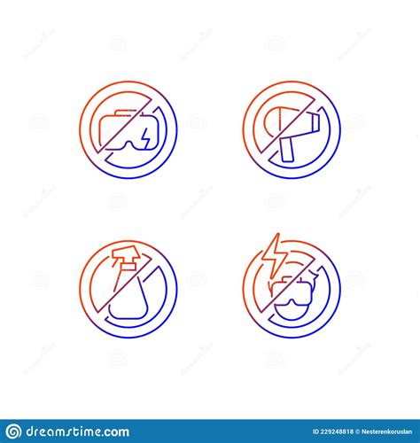 Vr Device Gradient Linear Vector Manual Label Icons Set 229248818