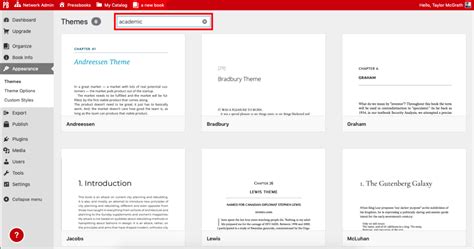 Appearance Pressbooks User Guide
