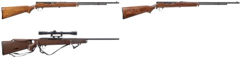 Three Semi Automatic Rimfire Rifles Rock Island Auction
