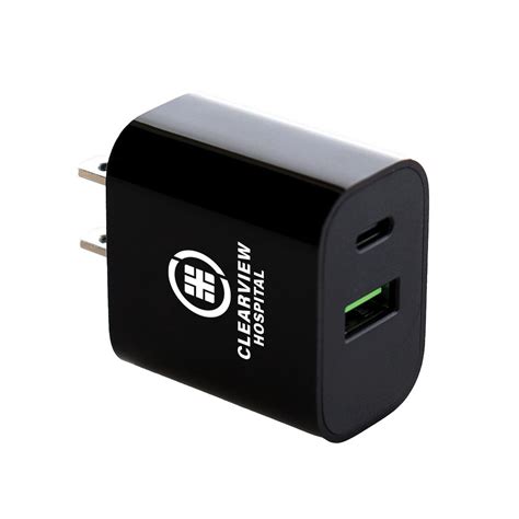 Fast Charging Dual Usb Port Wall Adapter Personalization Available
