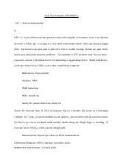 Soap Note 1 HSV Docx Soap Note Template 810 809 811 CC Sore On The Lower Lip S HPI A 31