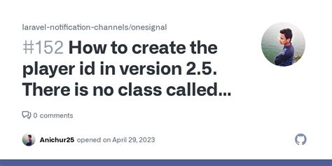 How To Create The Player Id In Version There Is No Class Called