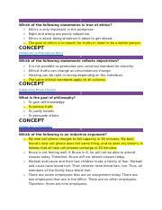 Intro To Ethics Milestone 1 Docx 1 Which Of The Following Statements