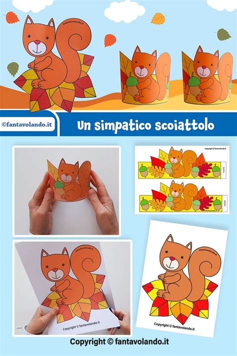 Lavoretti Per Lautunno Un Simpatico Scoiattolo Attività Per Bambini