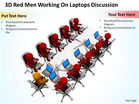 Diagram Of The Business Cycle On Laptops Discussion Powerpoint