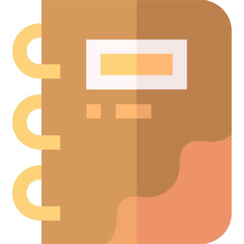 Notebook Basic Straight Flat Icon