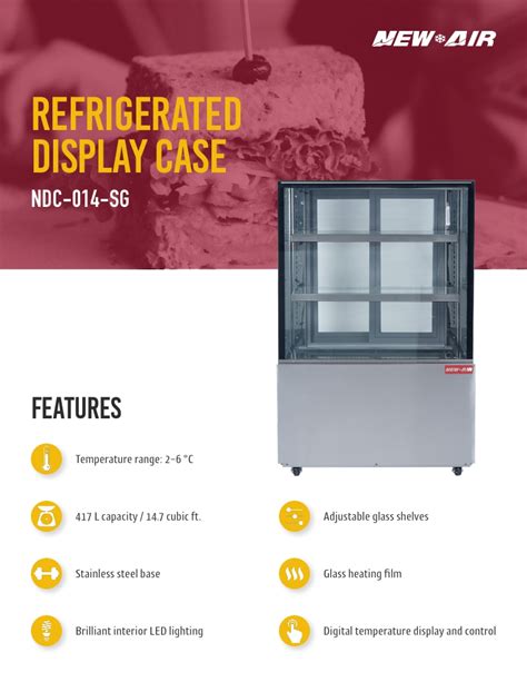 New Air Ndc 014 Sg Display Coolers Forced Air Babak Food Equipment