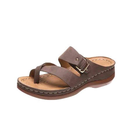 Orthopedic Sandals For Women Open Toe Walking Slippers With Arch