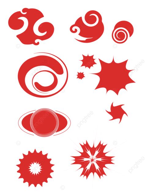 Textura De Elemento Estrella De Explosión De Nube Auspiciosa Png