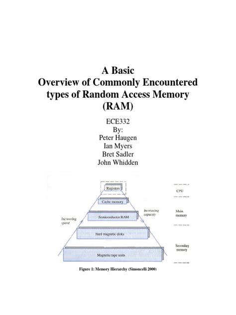 Ram Technologies Pdf Dynamic Random Access Memory Random Access Memory