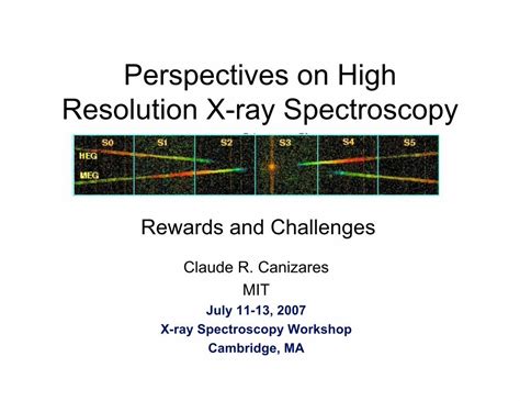 Pdf Perspectives On High Resolution X Ray Spectroscopy Dokumen Tips