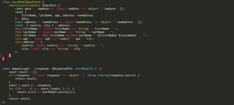 response data mapping on front end part of distributed application