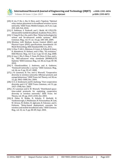 A Review Of Relay Selection Based Cooperative Wireless Network For Capacity Enhancement Pdf