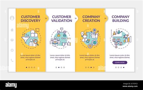 Customer Development Framework Onboarding Vector Template Stock Vector Image And Art Alamy