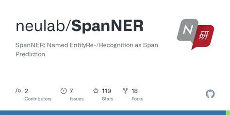 github neulab spanner spanner named entityre recognition as span