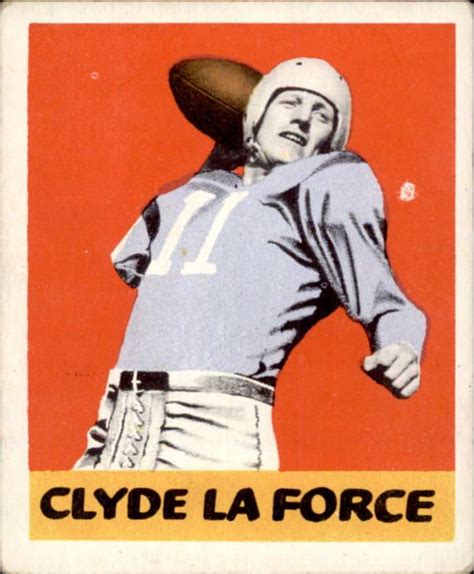 1948 Leaf 68a Clyde Leforce Err Rc Red Background Name Misspelled Laforce Canadian